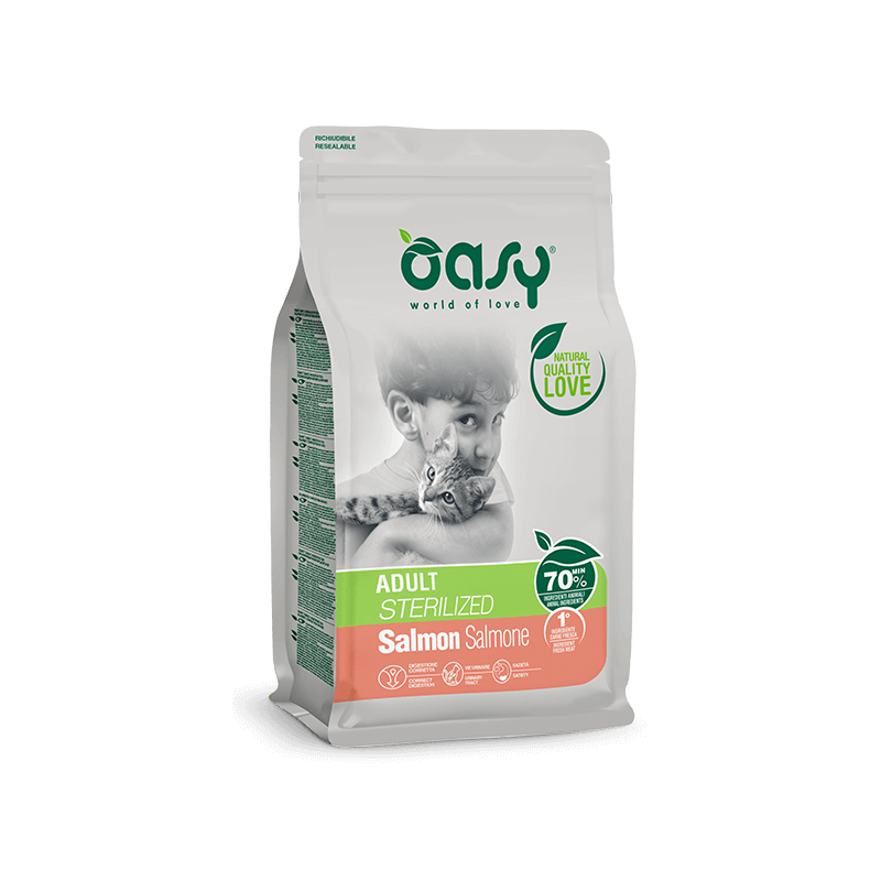 Oasy Adult Sterilized Salmon for Sterilized Cats| Paco Pet Shop