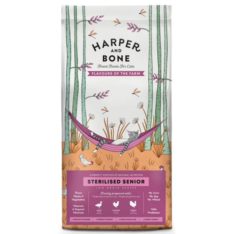 Harper and Bone Flavours of the Farm Sterilised Senior Cat for Senior ...